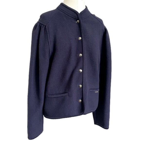 Geiger | Jackets & Coats | Vintage Geiger Navy Blue Wool Light Jacket ...